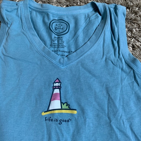 Life Is Good | Tops | Life Is Good Lighthouse Tank | Poshmark
